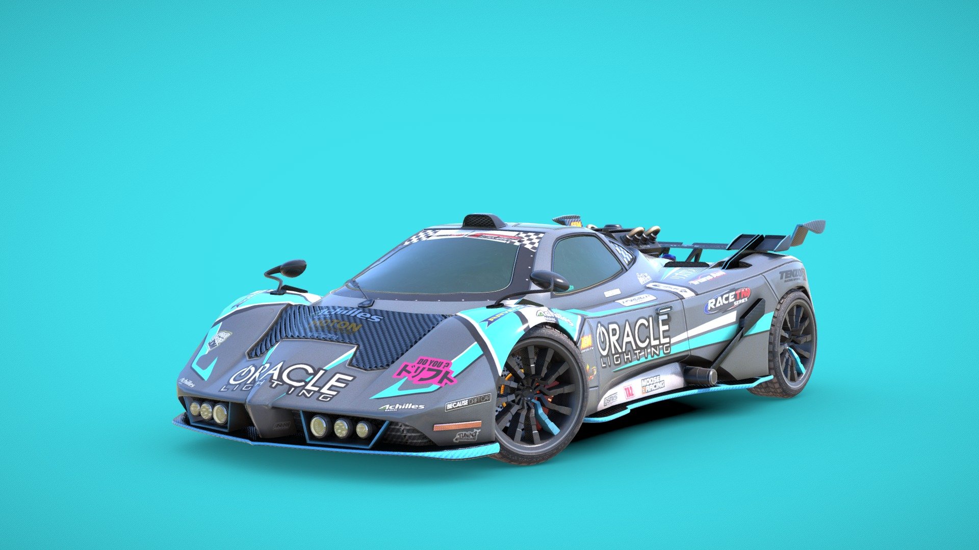 "Pagani Hypercar Low Poly PBR Model" - 3D model by Rizwan Shaikh ...