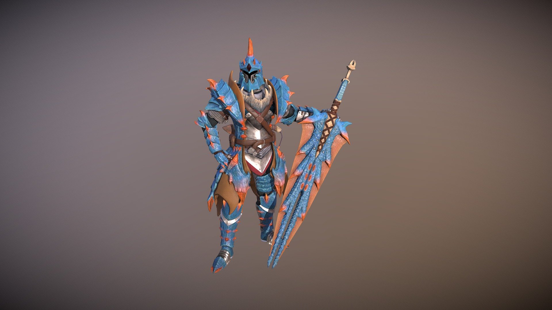 Hunter pose 2 - Lagiacru's Armor MH Tri - 3D model by raphaellfrdr ...