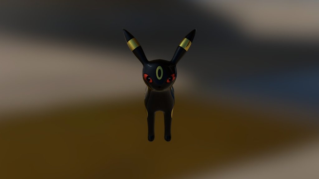 Umbreon - 3D model by Kasaithefurry [f19ebce] - Sketchfab