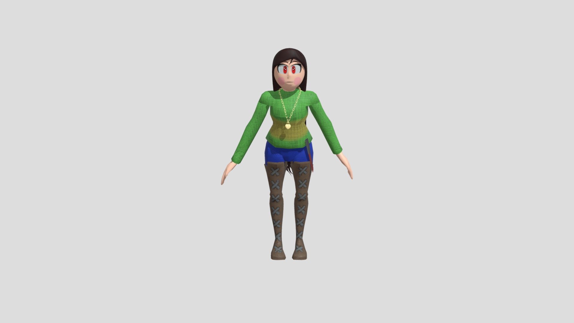 The Deluxe (fixed) Remastered Version of Chara - 3D model by ...