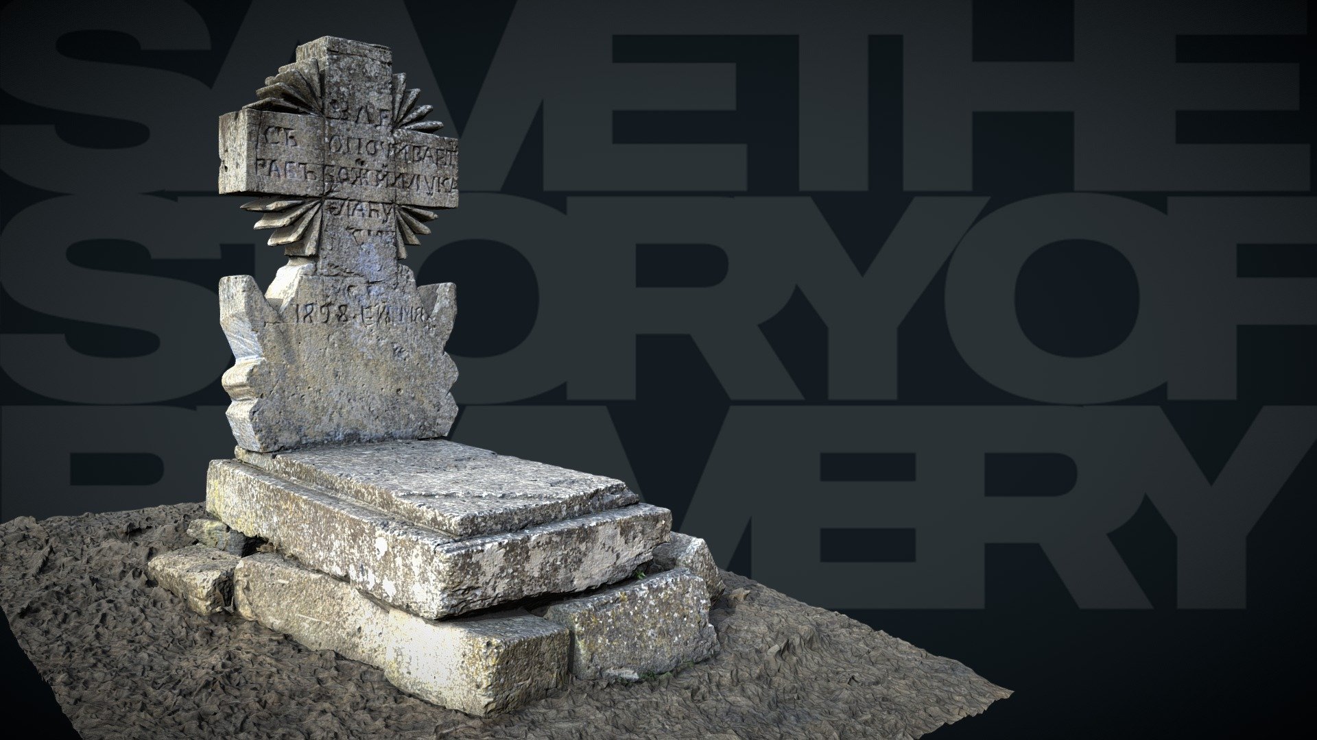 1898 Cossack Cross 2 - Kuialnyk cemetery - 3D model by ...