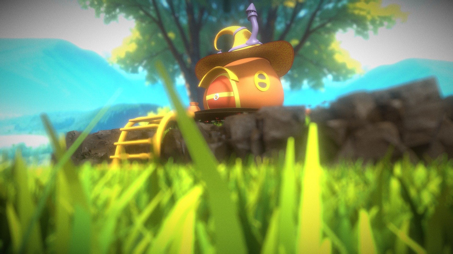 cartoonish hut - Buy Royalty Free 3D model by wingstech.3d [f1a3f37 ...