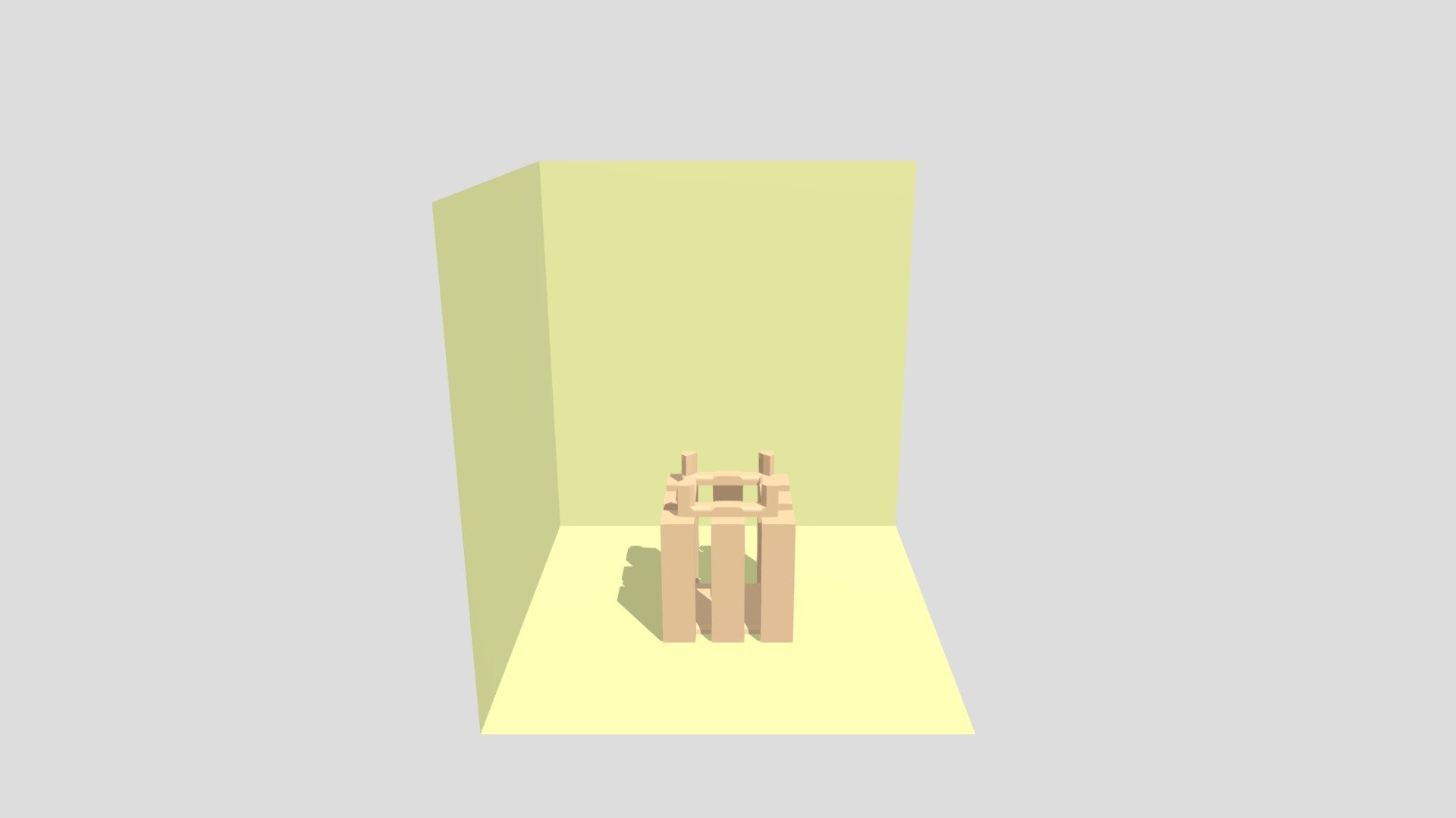 Low-Poly Temple - 3D model by lozicon [f1a4703] - Sketchfab
