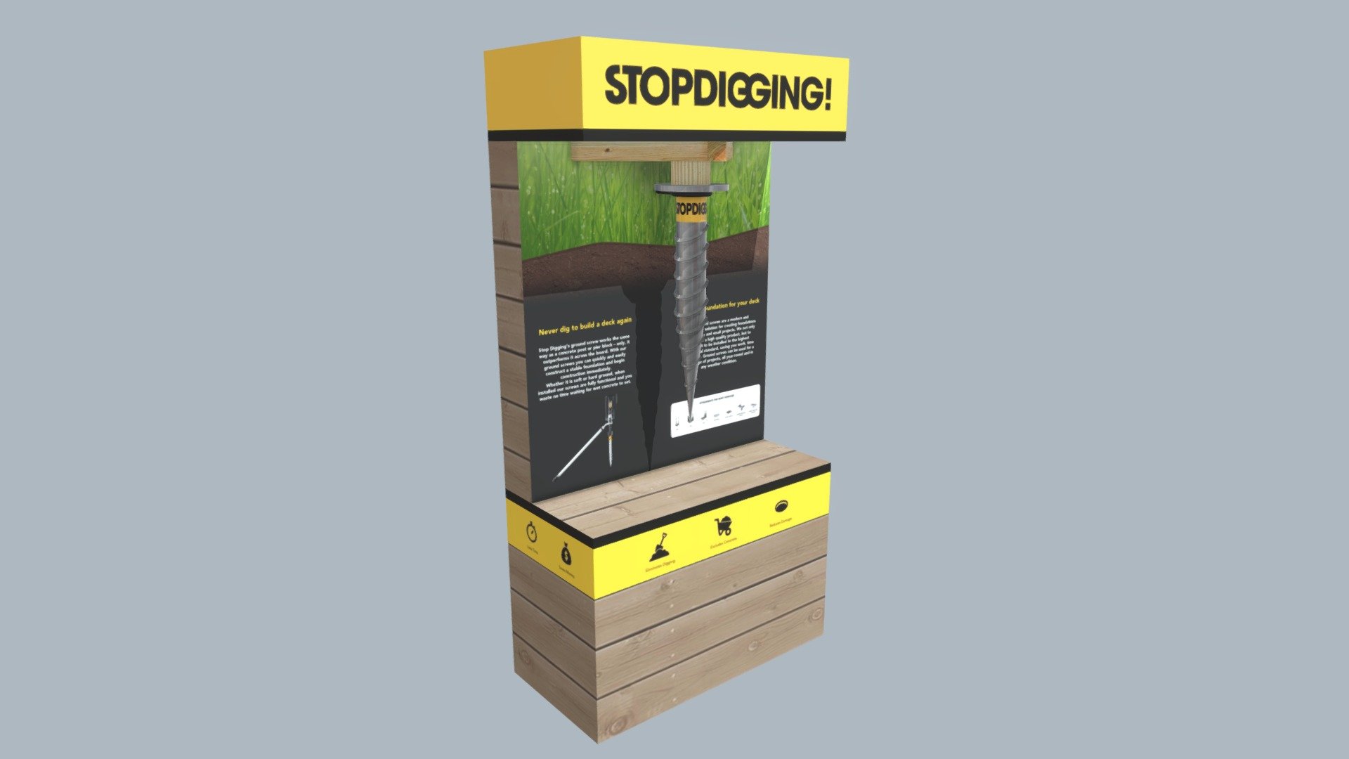 Stop Digging display 03-21-22 - 3D model by myhomerenovator [f1a98be ...
