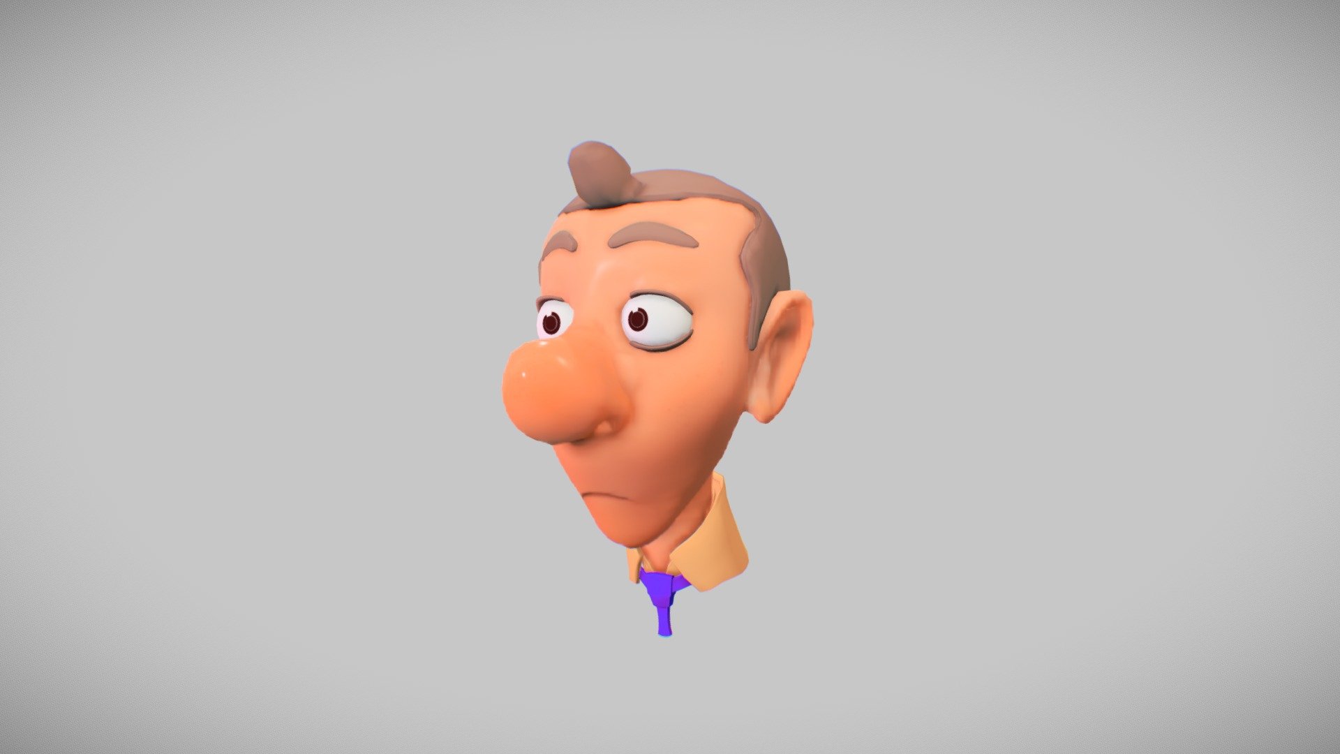 Cartoon_head_low_poly - 3D model by m7mdrf3t [f1aa721] - Sketchfab