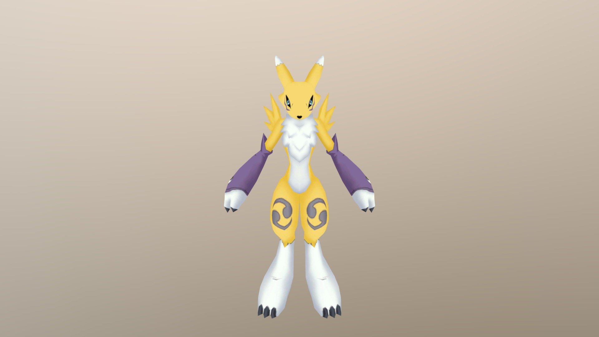 PC Computer - Digimon Masters - Renamon - 3D model by IM (@Ismael ...