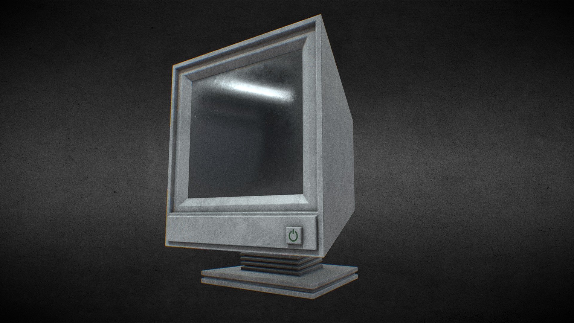Old retro TV monitor - Download Free 3D model by Hassnain_Aly [f1ac891 ...