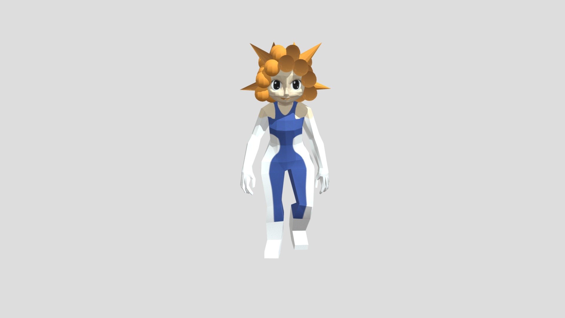 Low-poly Animated Female Character (Walk) - Lyra - 3D model by dsilagun ...