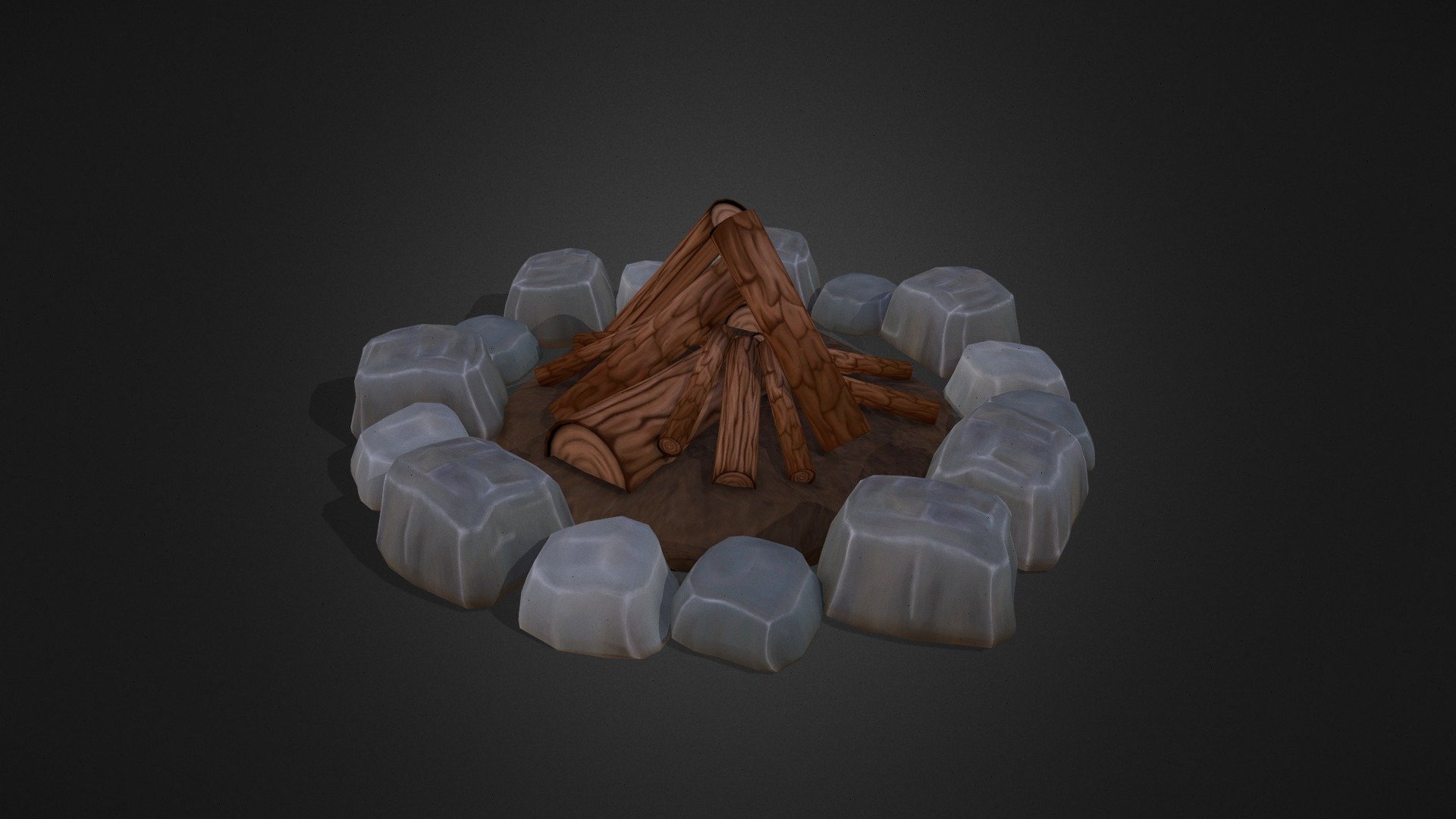 Stylized Bonfire - 3D model by K (@gonzkn) [f1adafa] - Sketchfab