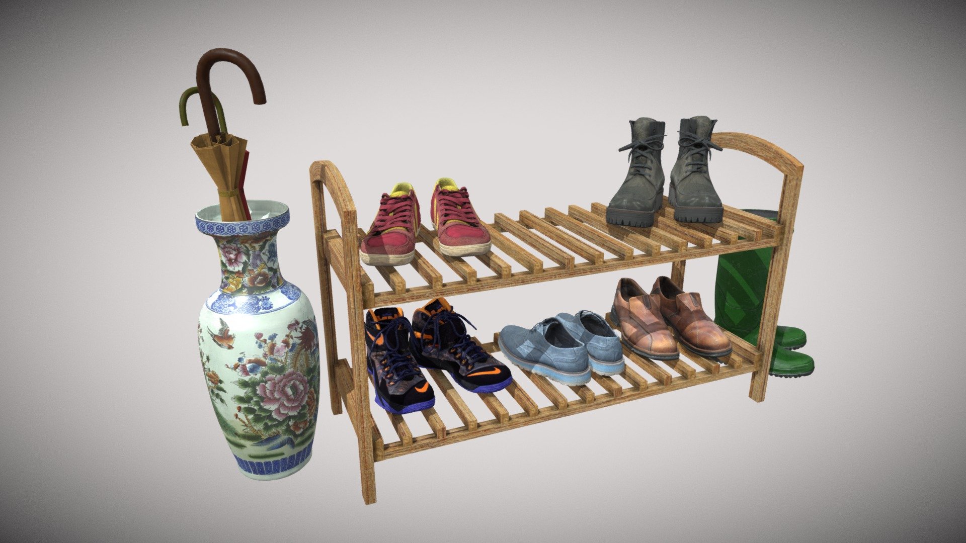 Shoes Rack - Buy Royalty Free 3D model by Francesco Coldesina ...