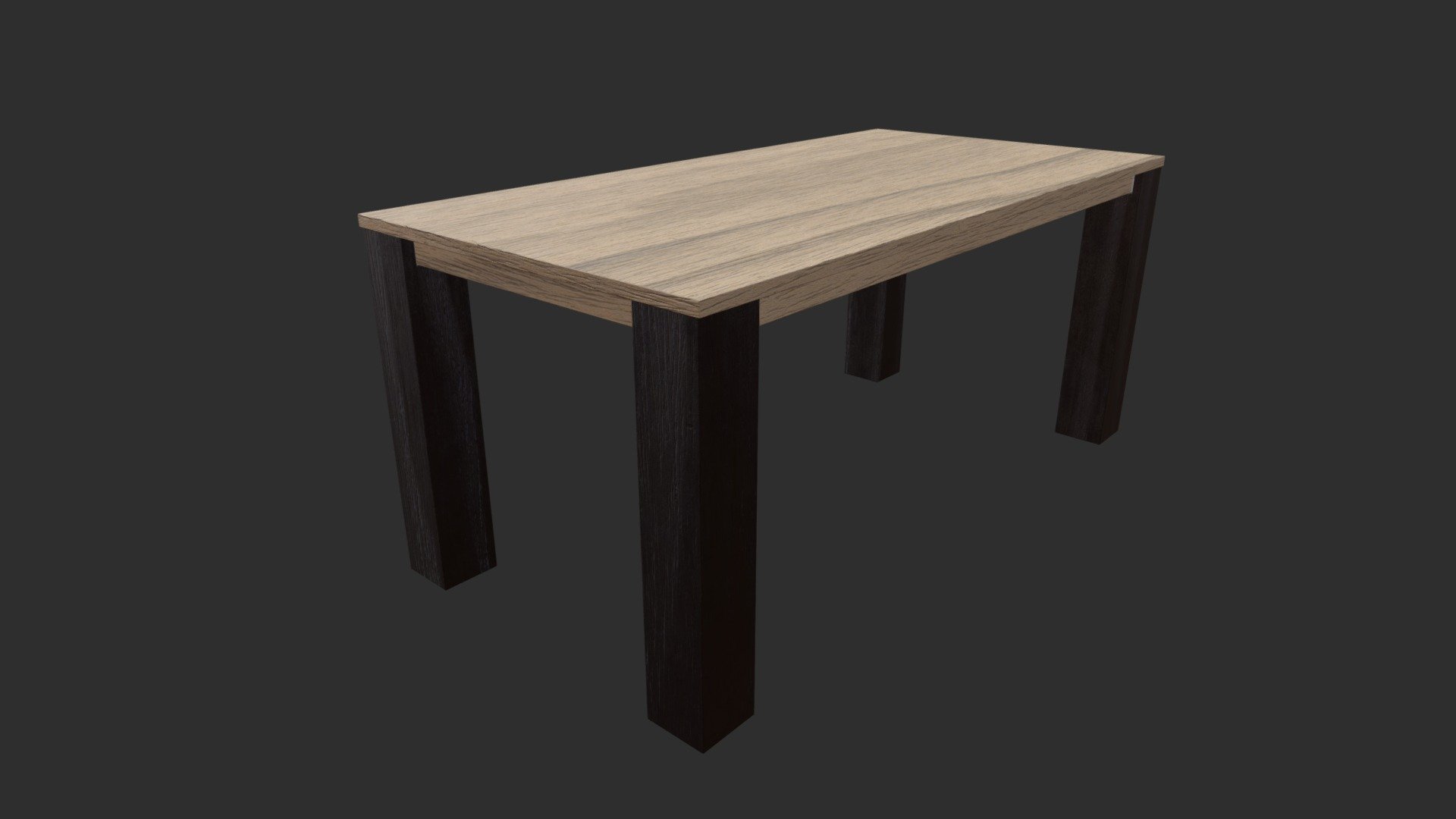 Wooden table - Download Free 3D model by VRVisuals.nl (@VRVisuals_nl ...