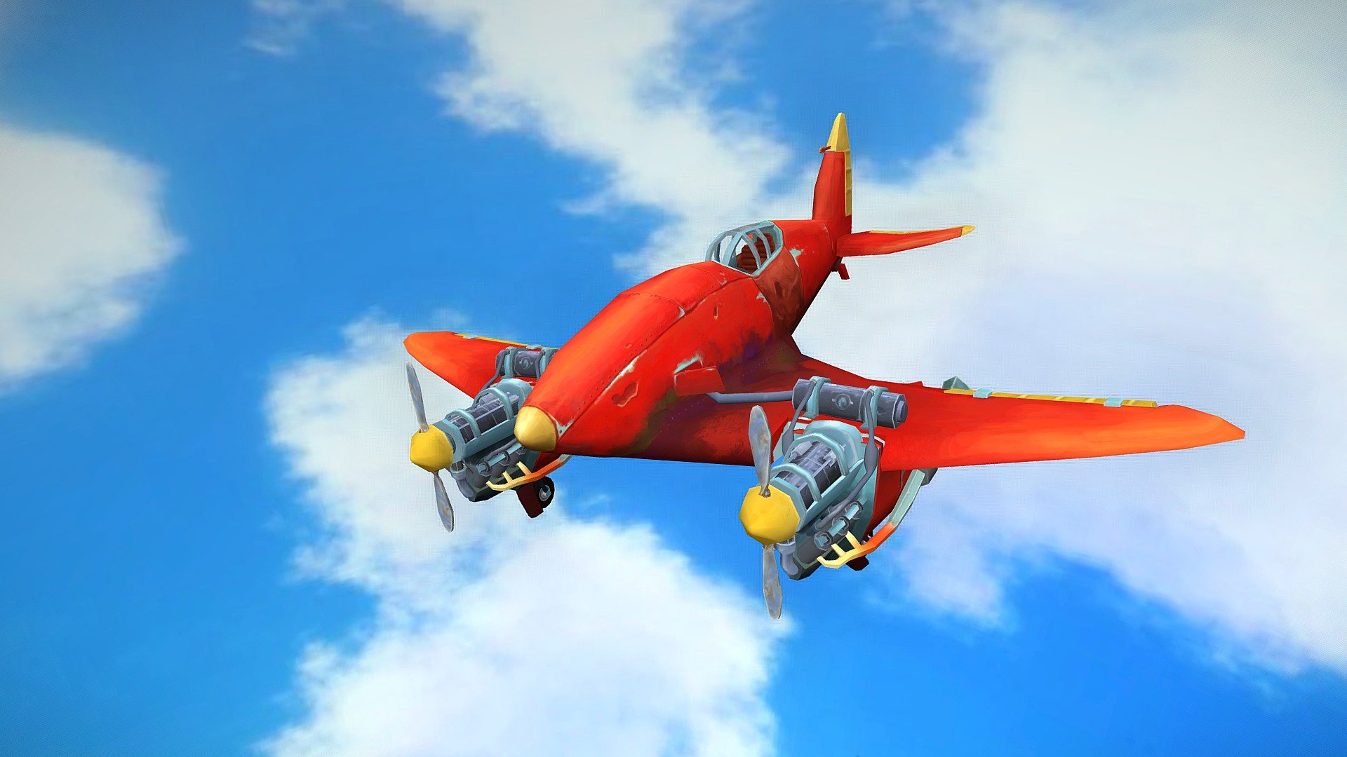 DAE RustAirborn - DH88 Comet Racer - 3D model by Senne Vanhoutte ...
