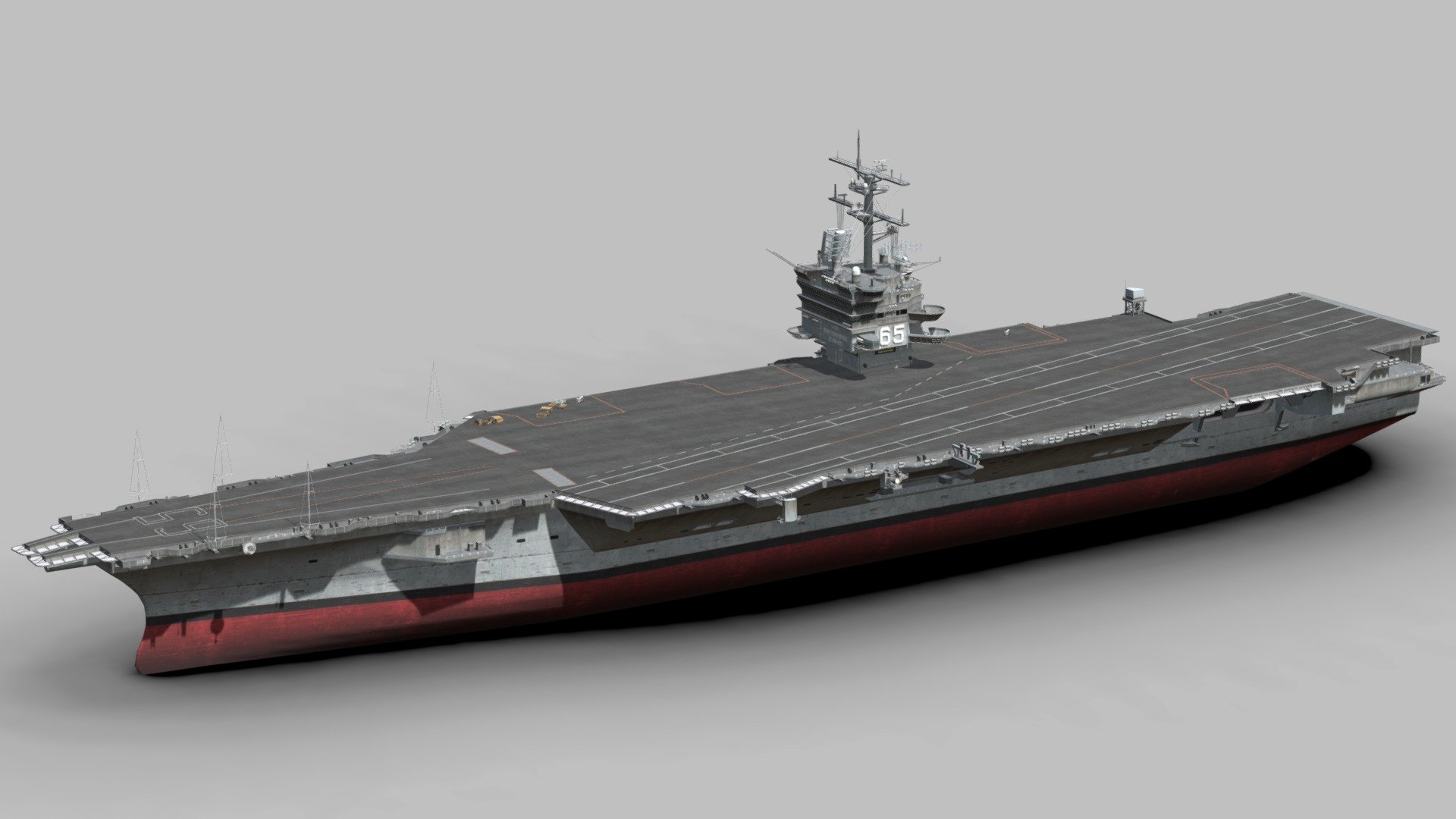 USS Enterprise CVN-65 Aircraft Carrier - Download Free 3D model by Muhamad Mirza Arrafi ...