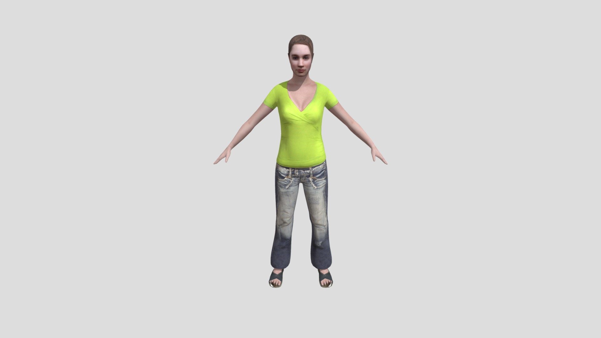 Goat Simulator - Woman - Download Free 3D model by 2021nostanislaw ...