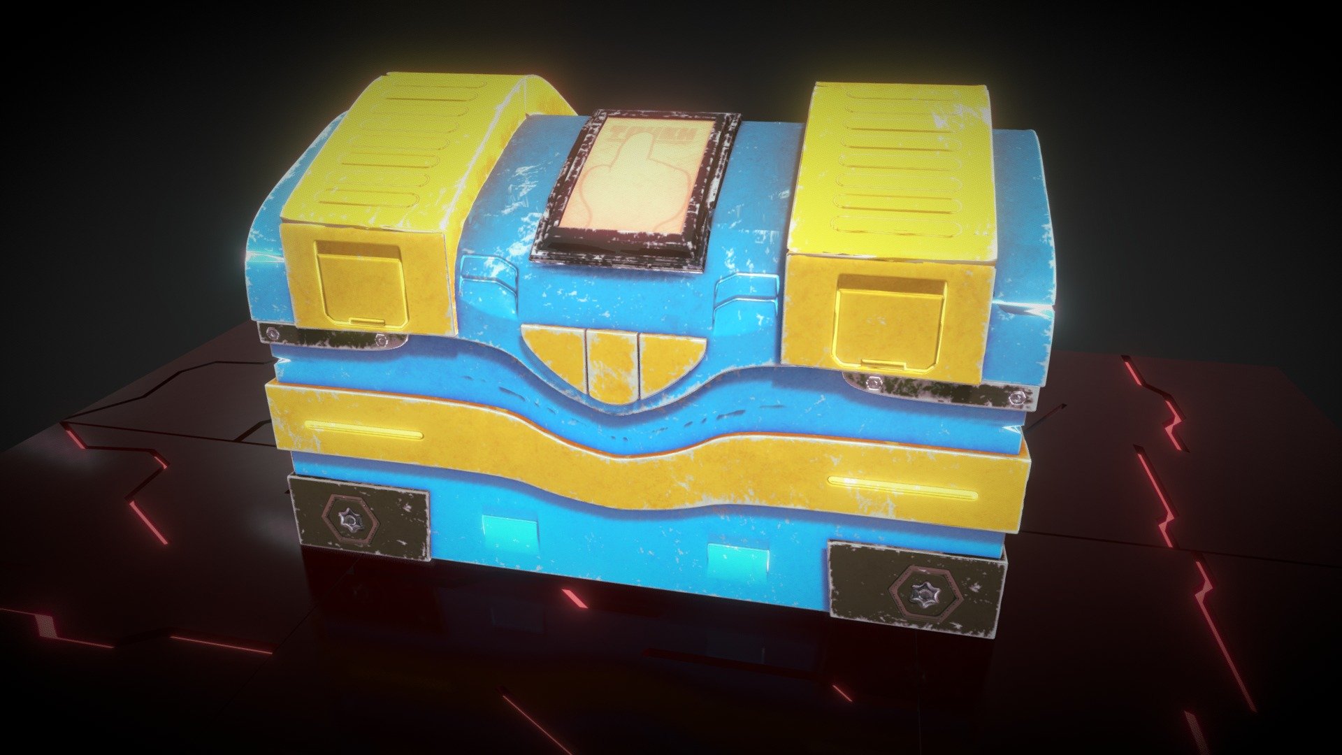 Treasure Chest FS-371 - 3D model by LPhela [f1b7a6f] - Sketchfab