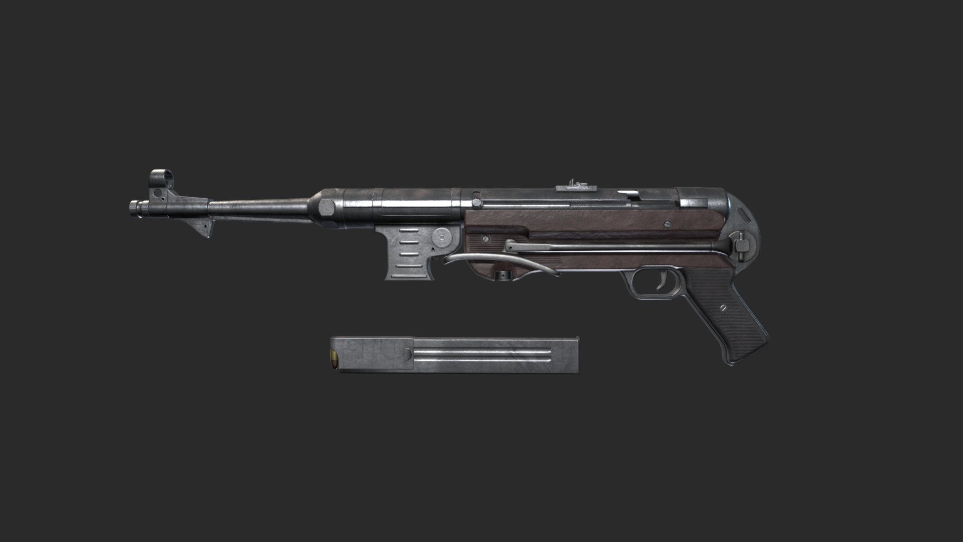 MP 40 - Download Free 3D model by czapi_3d [f1b9ed6] - Sketchfab