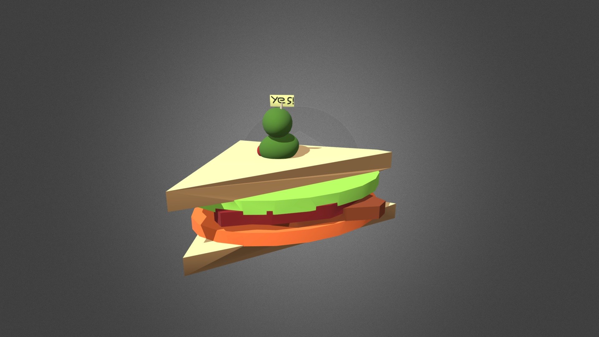 Delicious Sandwich! - Download Free 3D model by Kreckler (@Kreck ...
