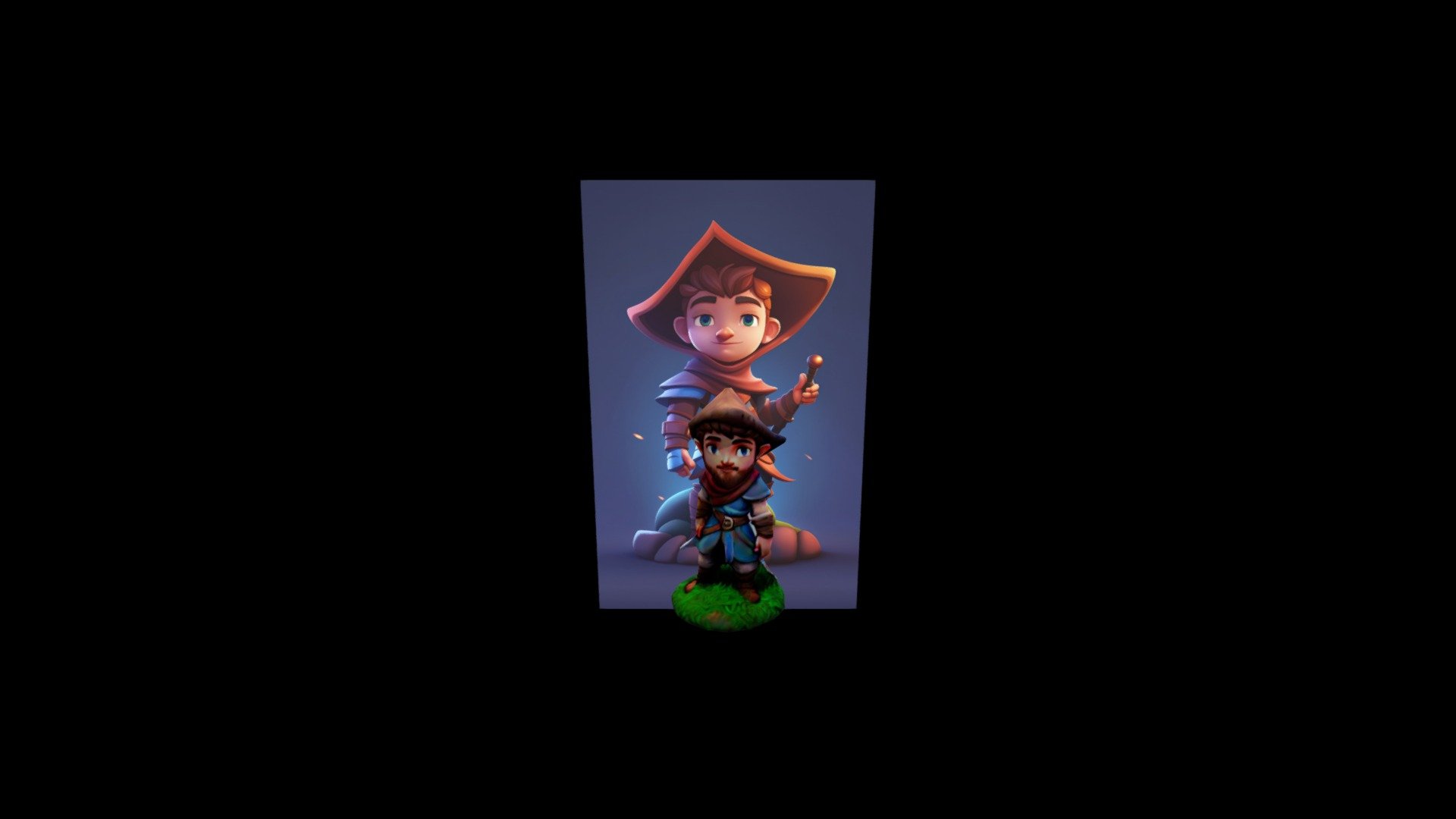 The Little Wizard The little wizard is wea - Download Free 3D model by ...
