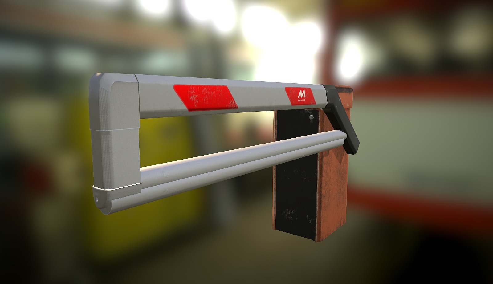 Traffic Gate - 3D model by mathew1 [f1bcfcb] - Sketchfab