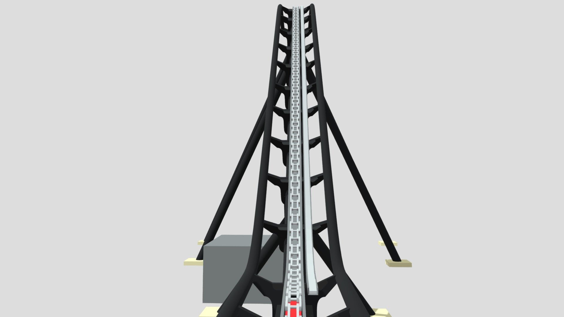 Roller Coaster Lift Hill - 3D model by ppooooll [f1bd60d] - Sketchfab