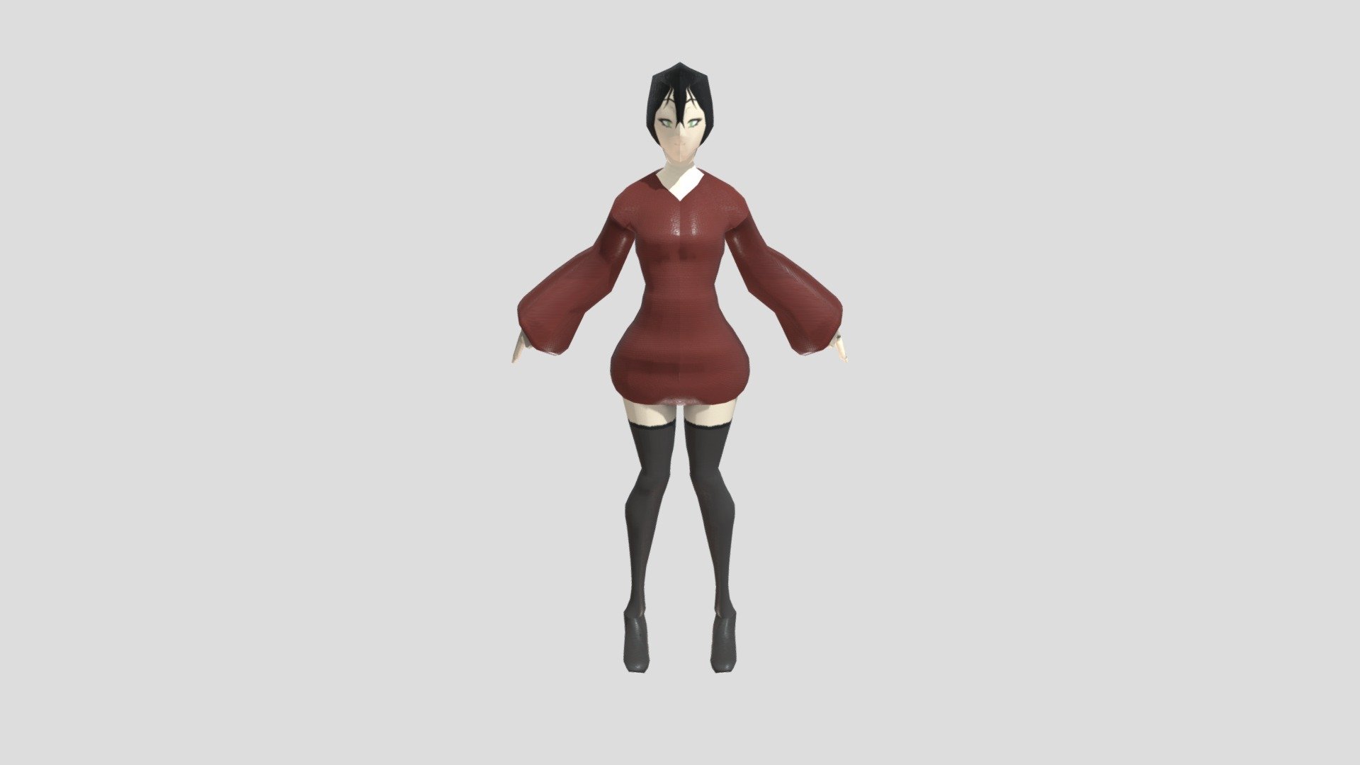 Hooded Character - 3D model by Hannah (@hmon415) [f1bd697] - Sketchfab