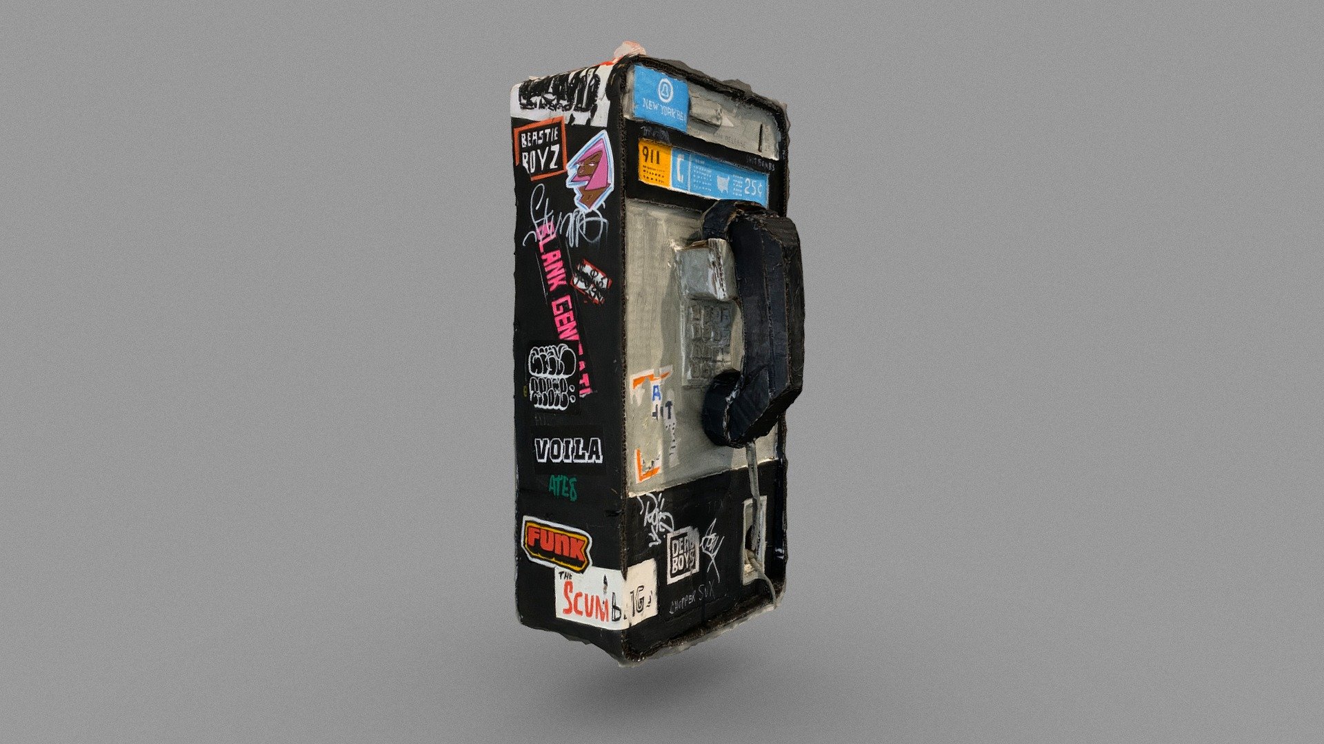 Cardboard phone booth by Barminski - 3D model by alban [f1bec1a ...