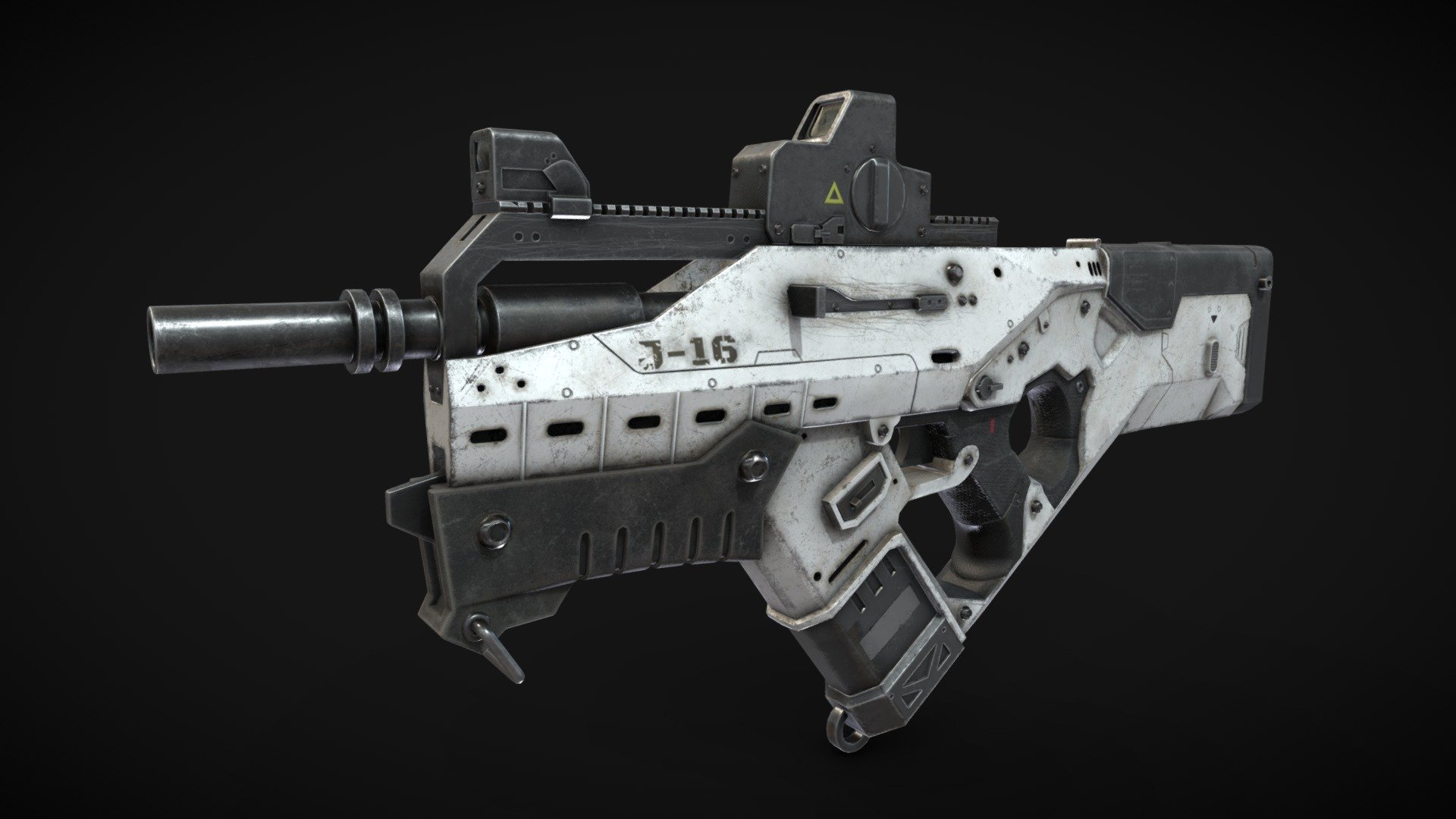 Sci-Fi weapon - 3D model by Josafat.Gomez [f1c0935] - Sketchfab