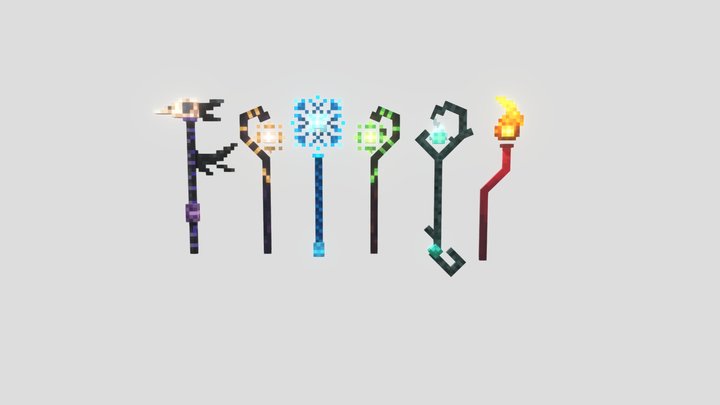 Fantasystaffs 3D models - Sketchfab