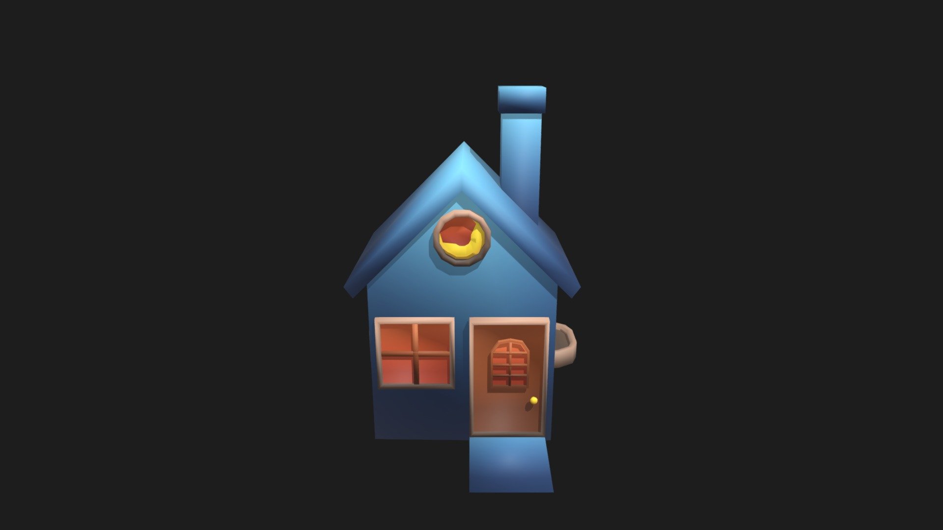 Low-poly House - Download Free 3D model by Bitzawolf [f1c563e] - Sketchfab