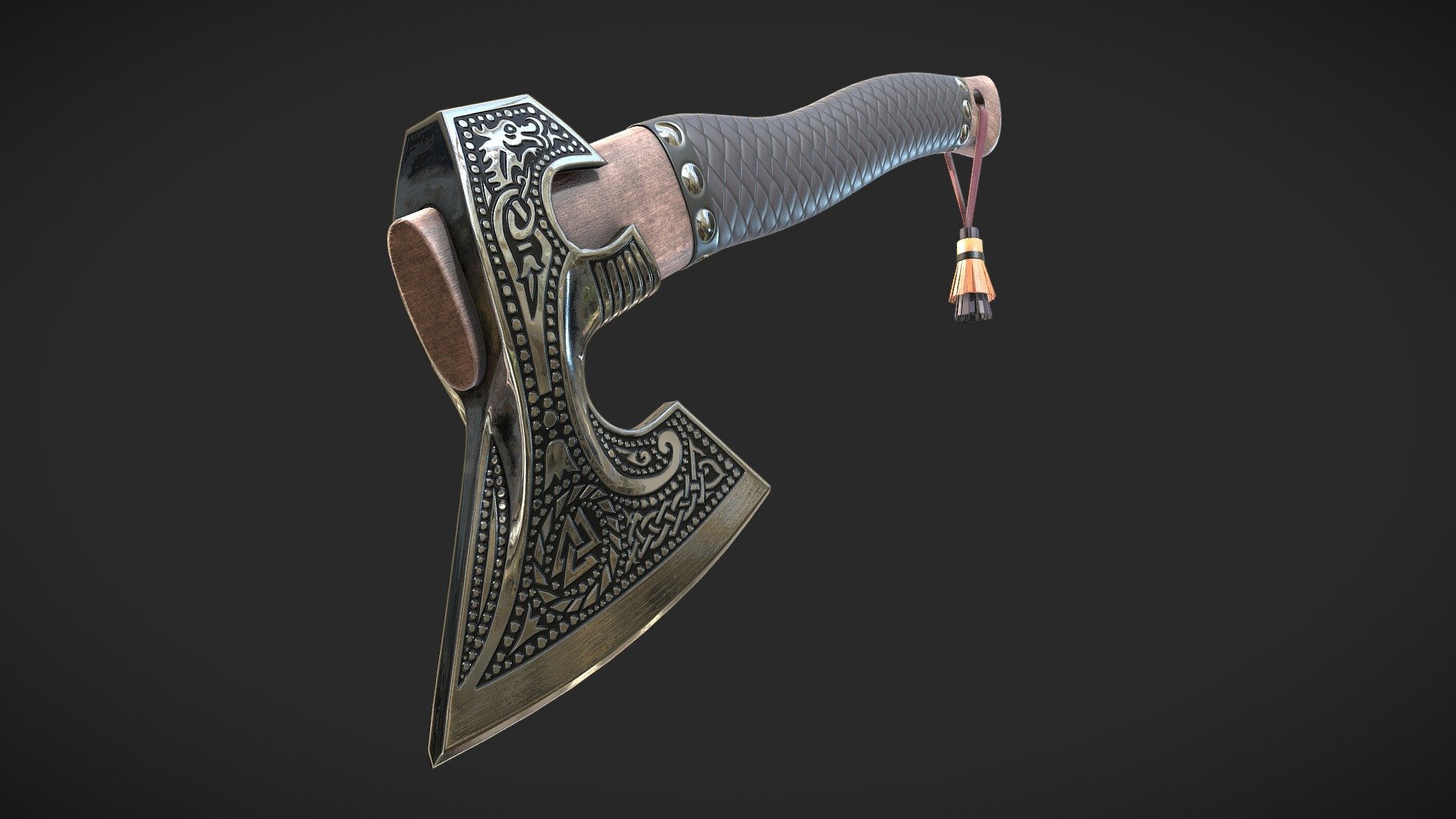 Viking Warrior Axe - 3D model by AlLEXSam [f1c69fb] - Sketchfab