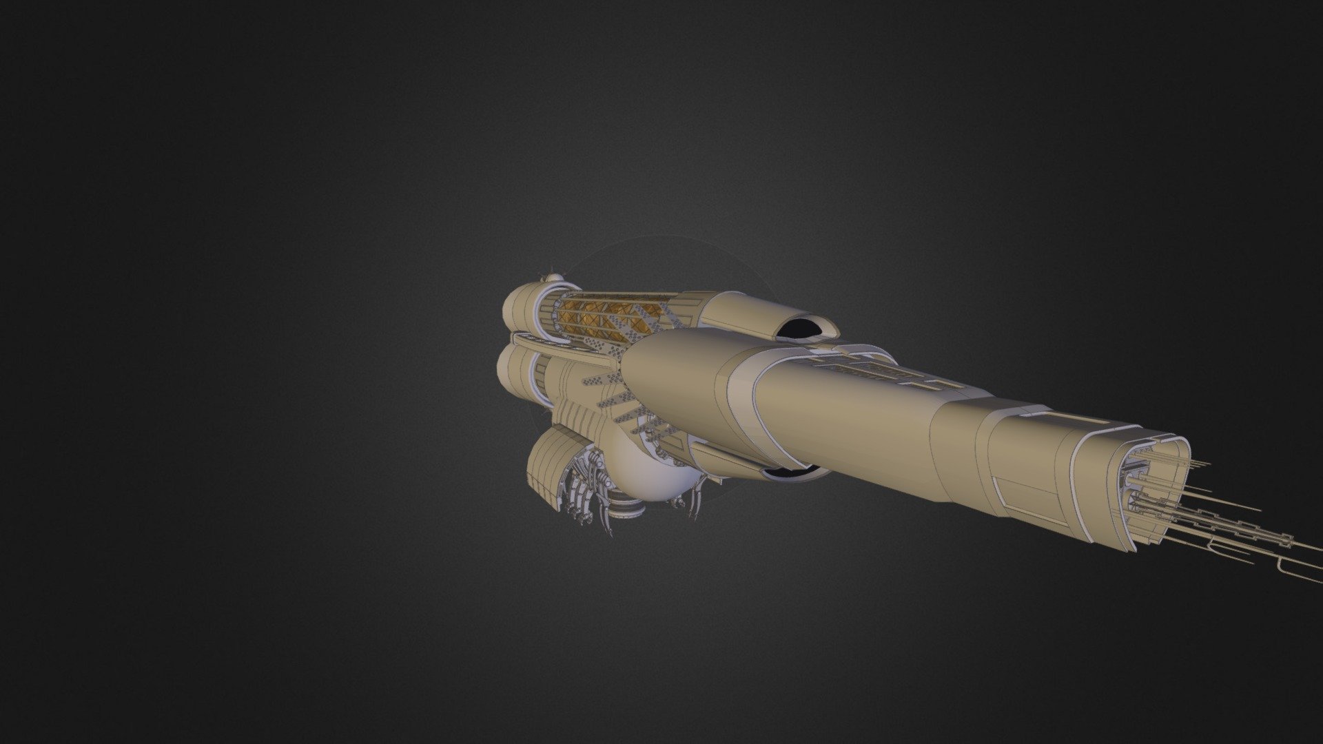 Automous Space Gun Robot Mech - 3D model by 3DCloud.company (@3dcloud ...