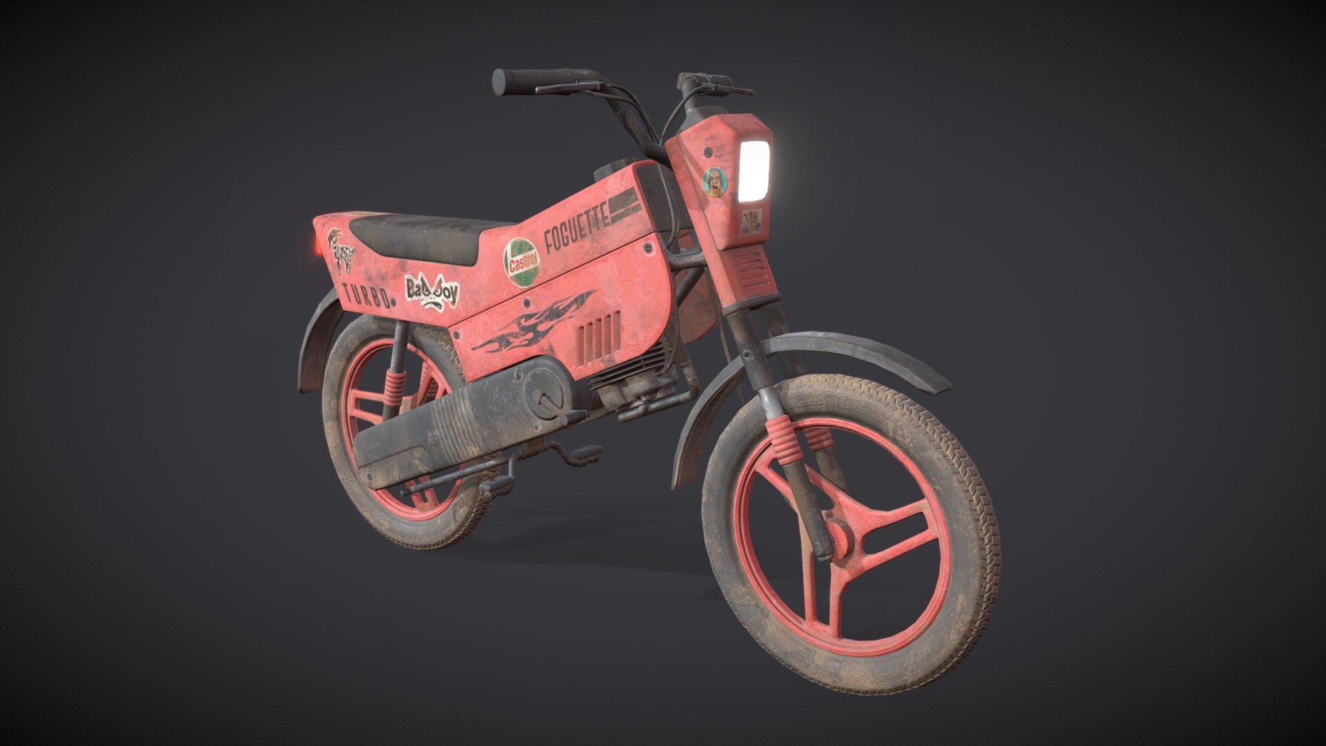Game Asset: Motorbike - 3D model by juanhbarreda [f1c9b10] - Sketchfab