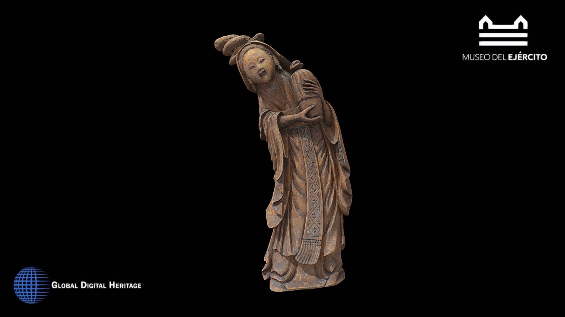Chinese wooden sculpture - Download Free 3D model by Global Digital ...