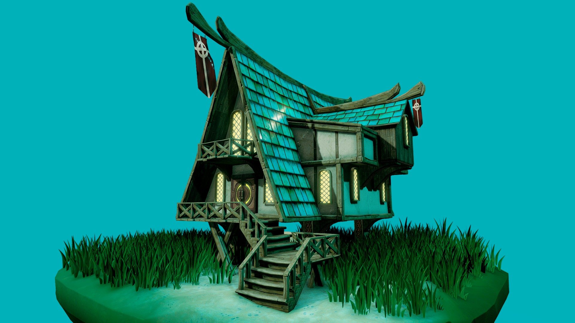 An Old A-Frame - 3D model by pfranco [f1cad37] - Sketchfab