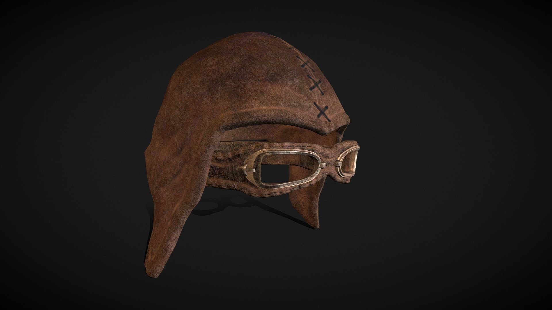 Steampunk Pilot Hat - 3D model by paburoviii [f1cbe16] - Sketchfab