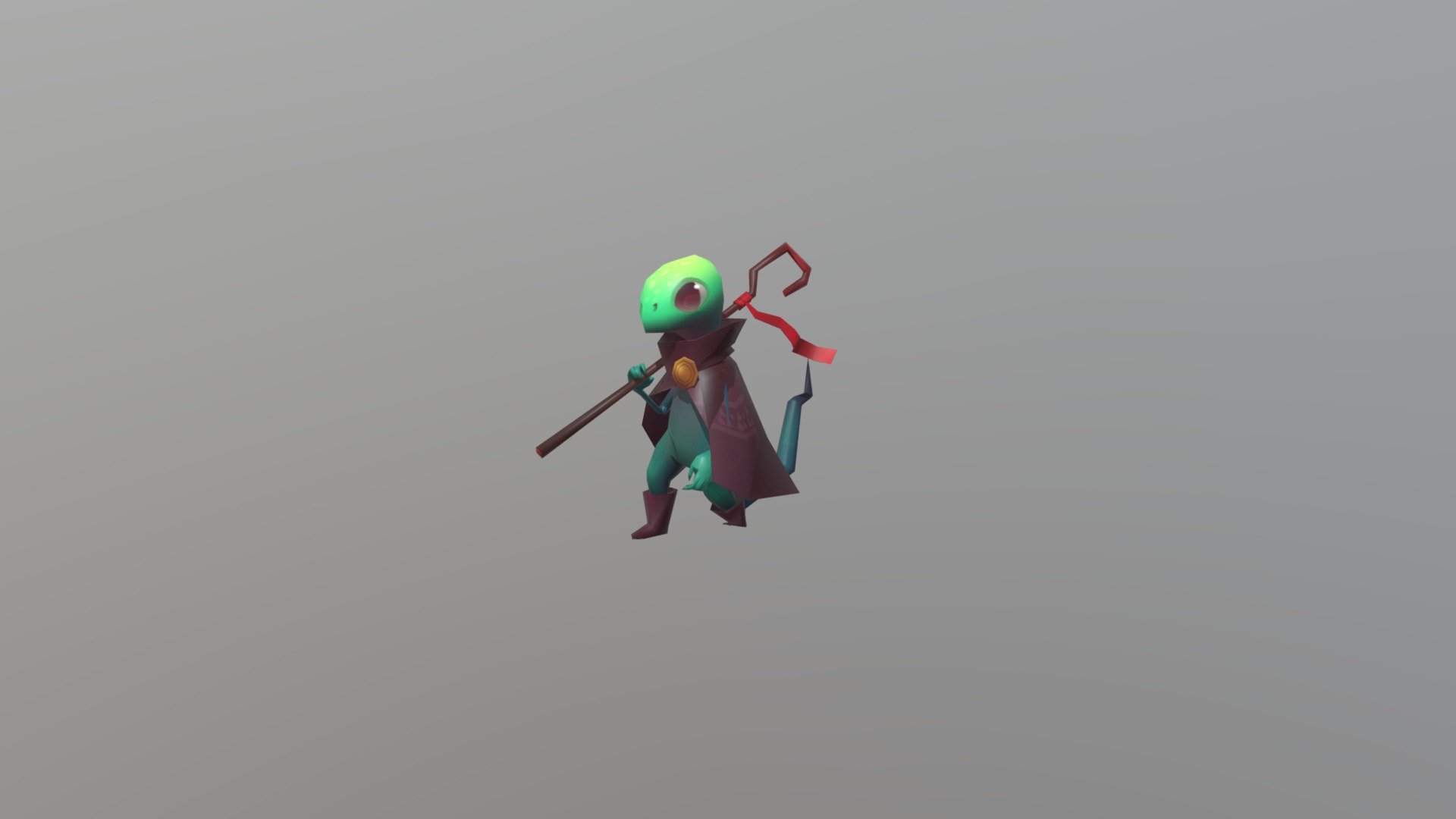 Lizard mage animated - Download Free 3D model by Boolkas [f1cd260 ...