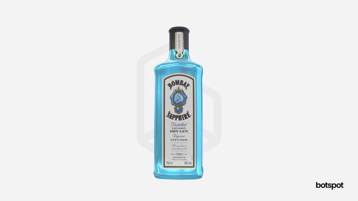 Gin-bottle 3D models - Sketchfab