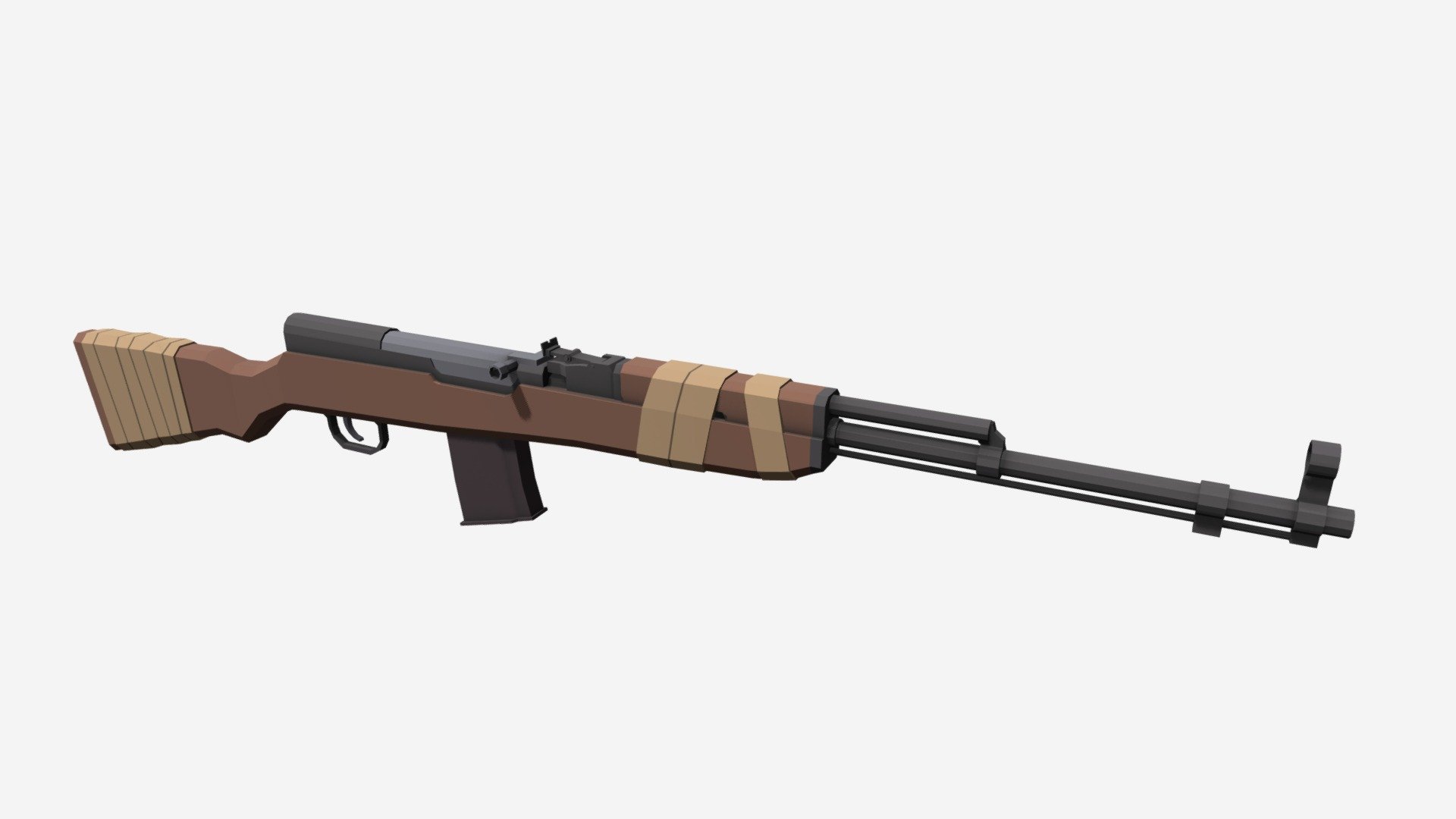 Low Poly SKS - 3D model by samanthacford [f1d2c00] - Sketchfab