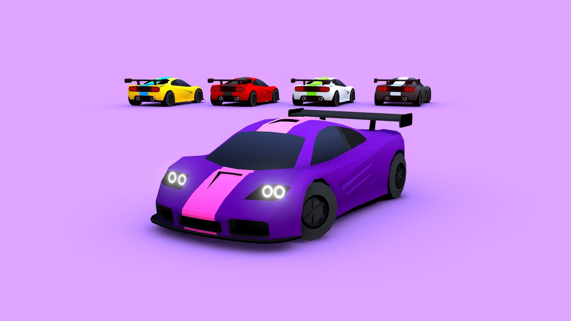Cartoon GT Car - Buy Royalty Free 3D model by SunsetStudio [f1d3ca5 ...