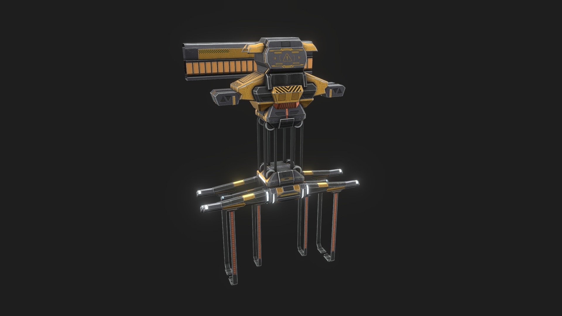 Scifi Crane - 3D model by Justin (@Inje01mi) [f1d4998] - Sketchfab