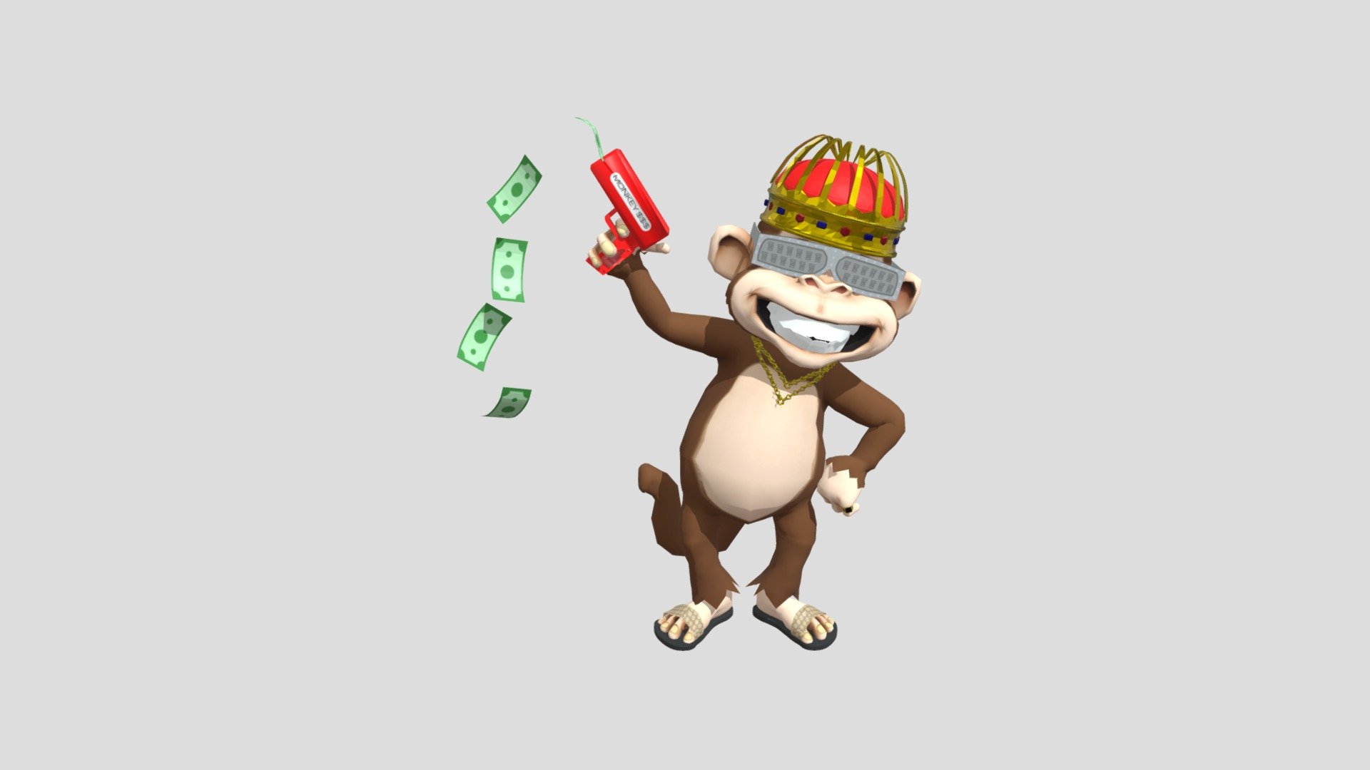 Monkey Money Statue - Download Free 3D model by HumAi (@2ndlr) [f1d70f9 ...