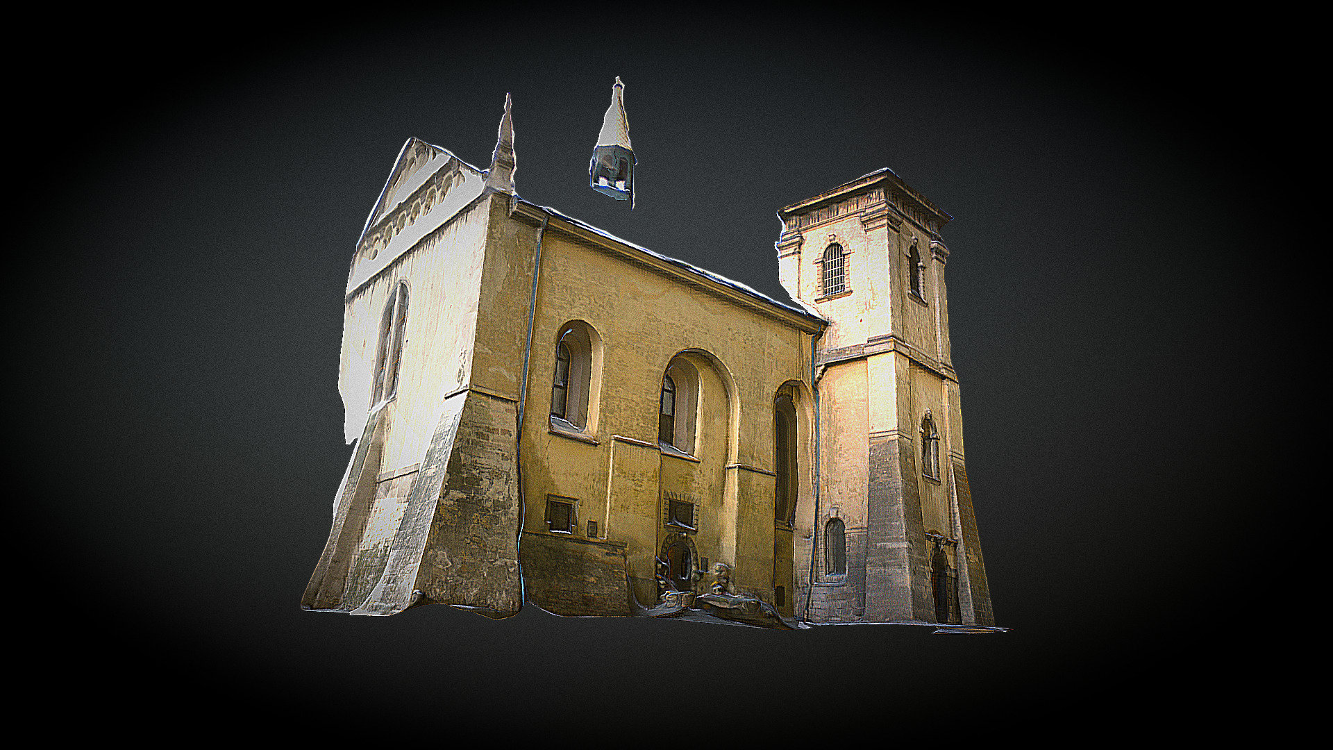 Benedictine monastery fasade - 3D model by Ярослав Костик (@ykdesign ...