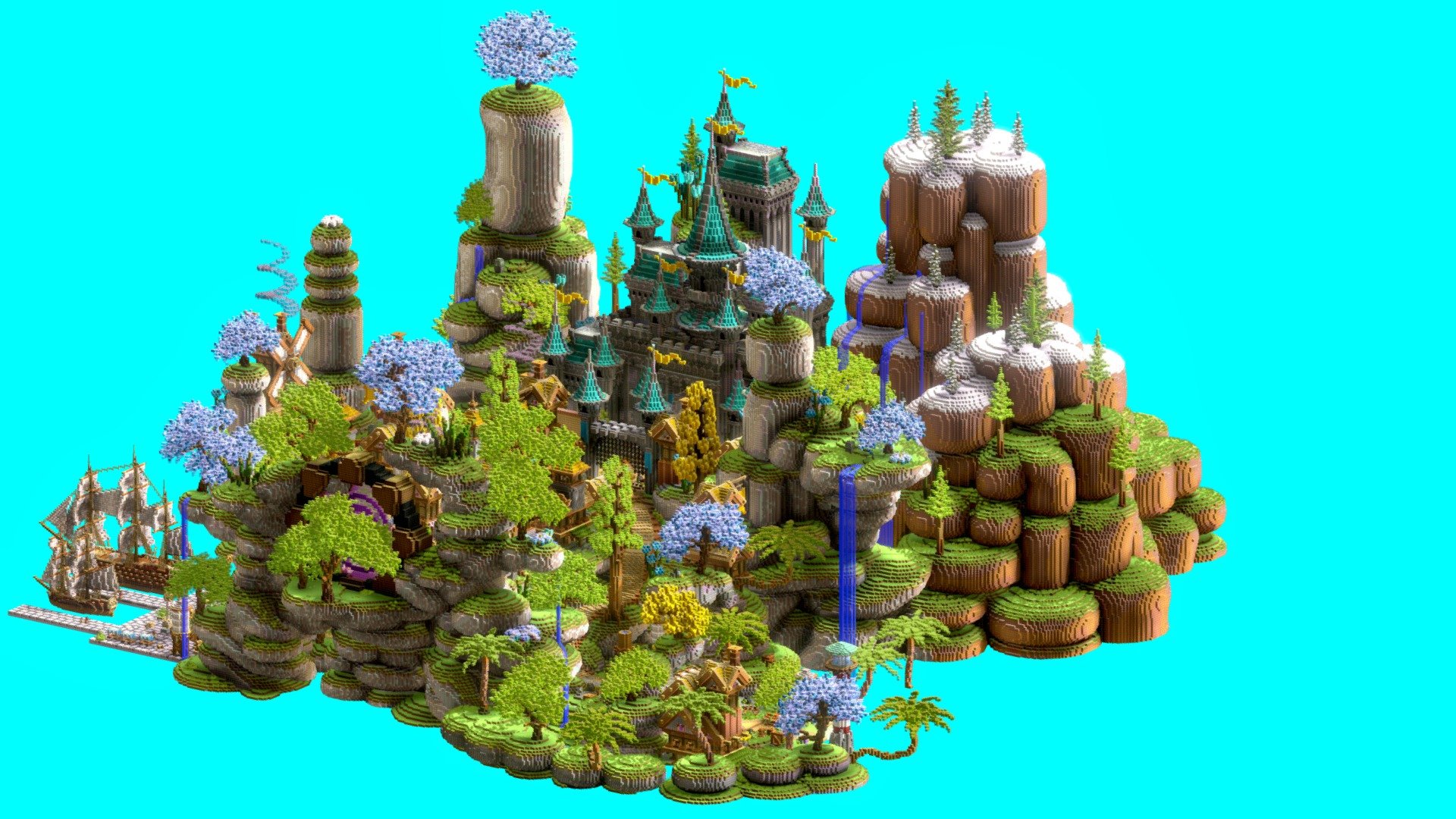 Medieval Castle Biomes Spawn - 505x564 - 3D model by MinelcBuilder ...