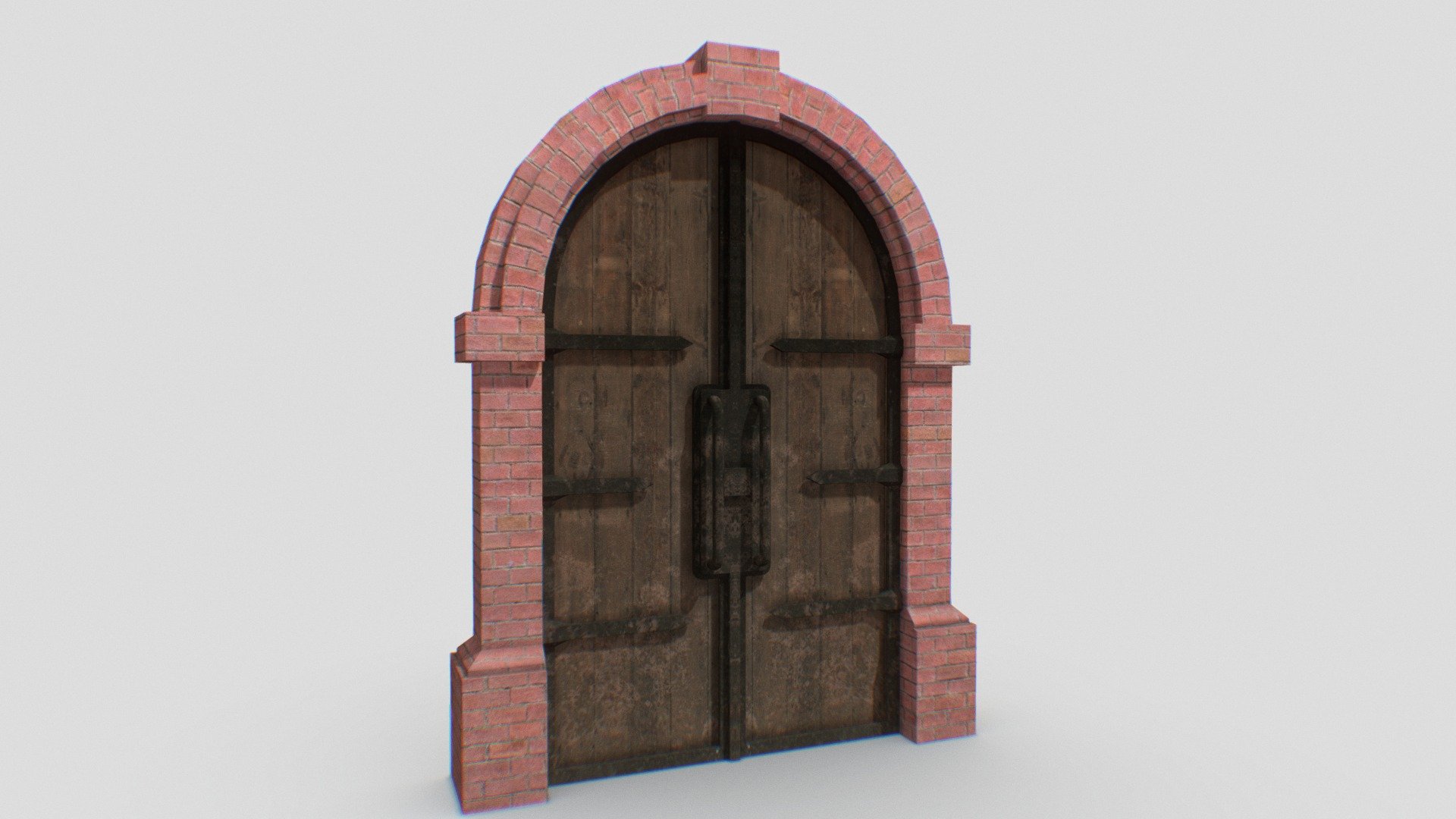 Brick Arc Gate 194x34x254 - Buy Royalty Free 3D model by ...