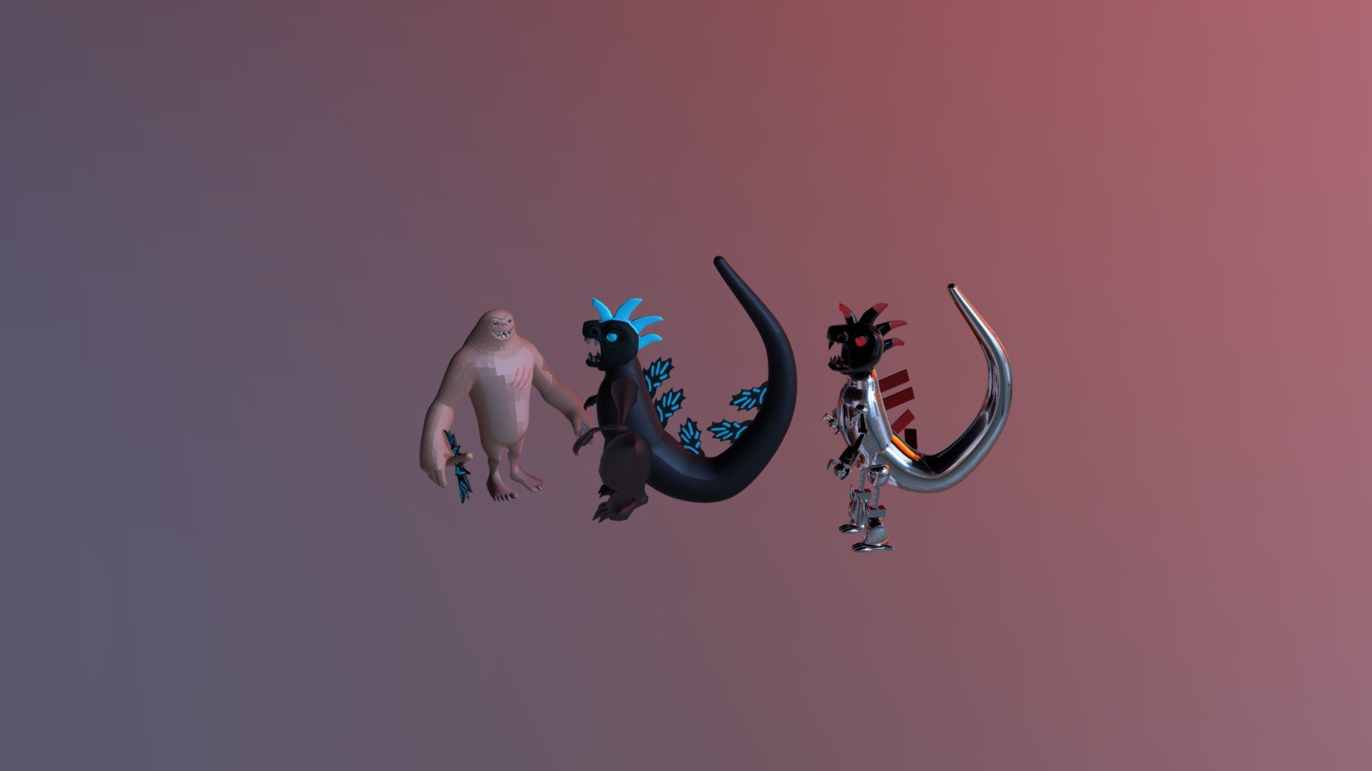 Godzilla Vs Kong Characters In Paint 3d - 3D model by sidarthmenon ...