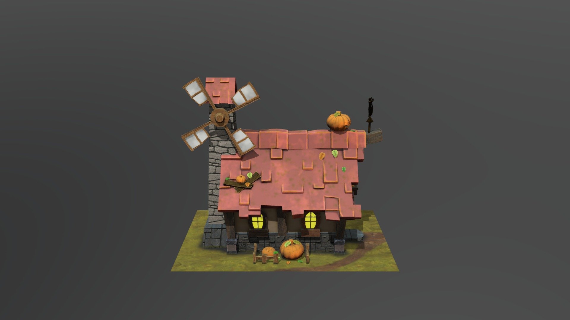 low poly house - 3D model by valodia1994 [f1de1a1] - Sketchfab