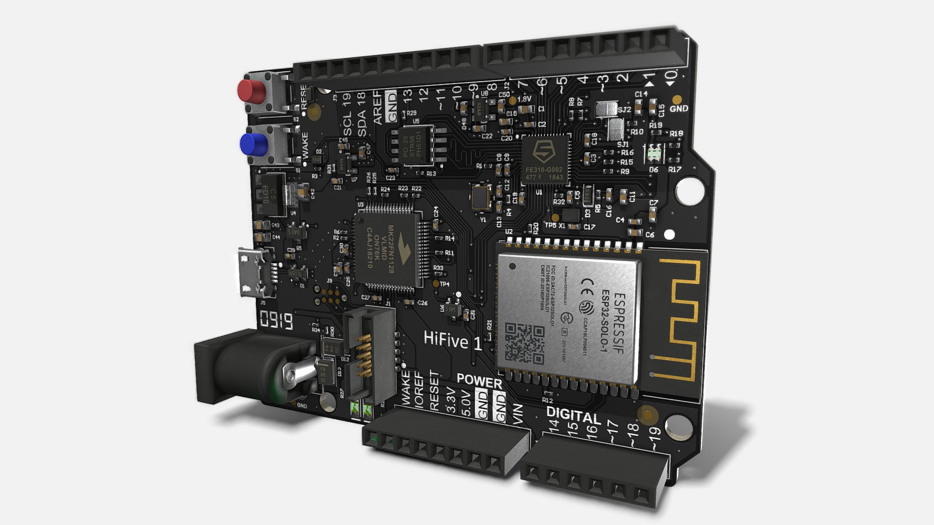 HiFive1 Rev B - 3D model by F2A (@Fa_Sketch) [f1e0505] - Sketchfab