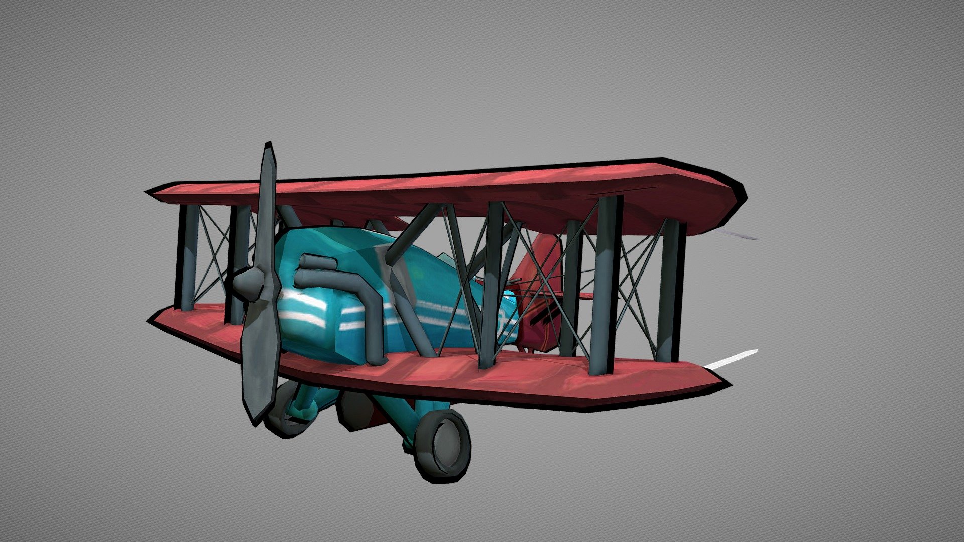 Mitsubishi B2M2 - Game Art 1 Stylized Plane - Download Free 3D model by ...