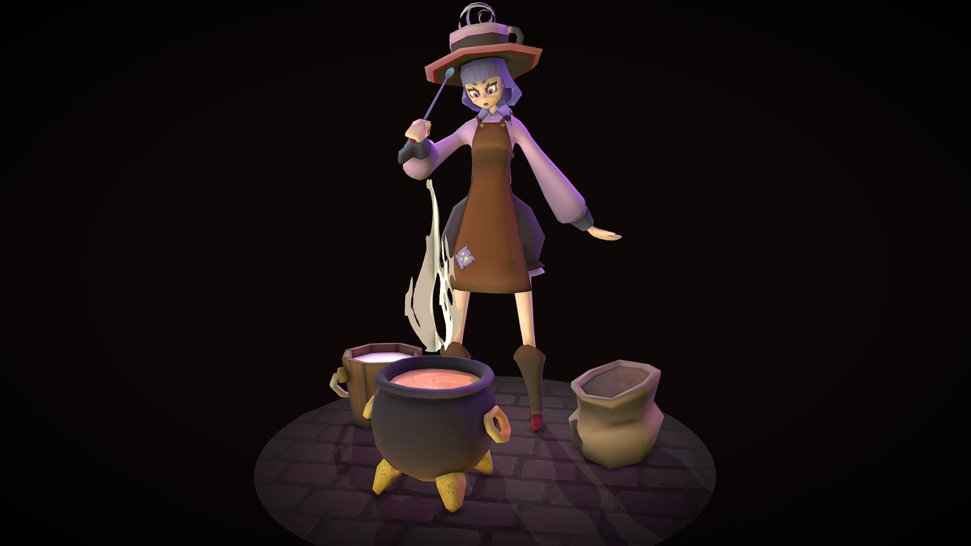 Espresso Witch - 3D model by mushety [f1e34b3] - Sketchfab
