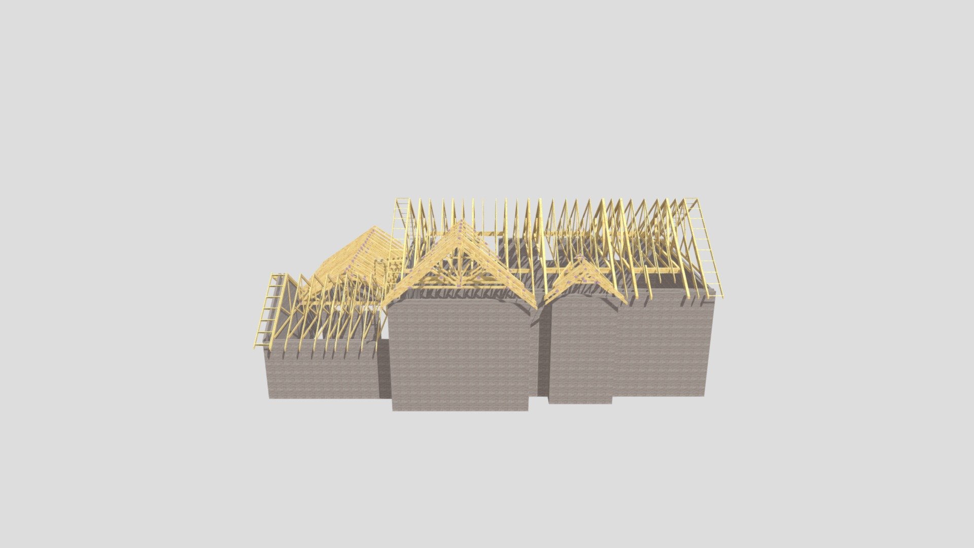 Kelly House Truss_roof REV D - Download Free 3D model by Dermf [f1e3546 ...